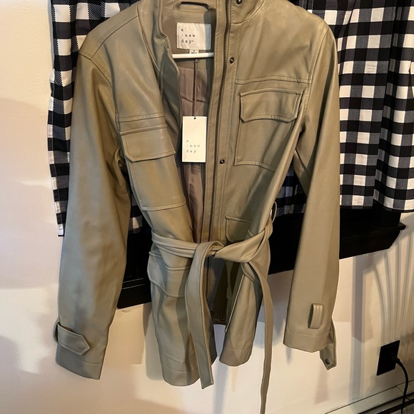 Target | Jackets & Coats | Tan Faux Leather Jacket | Poshmark